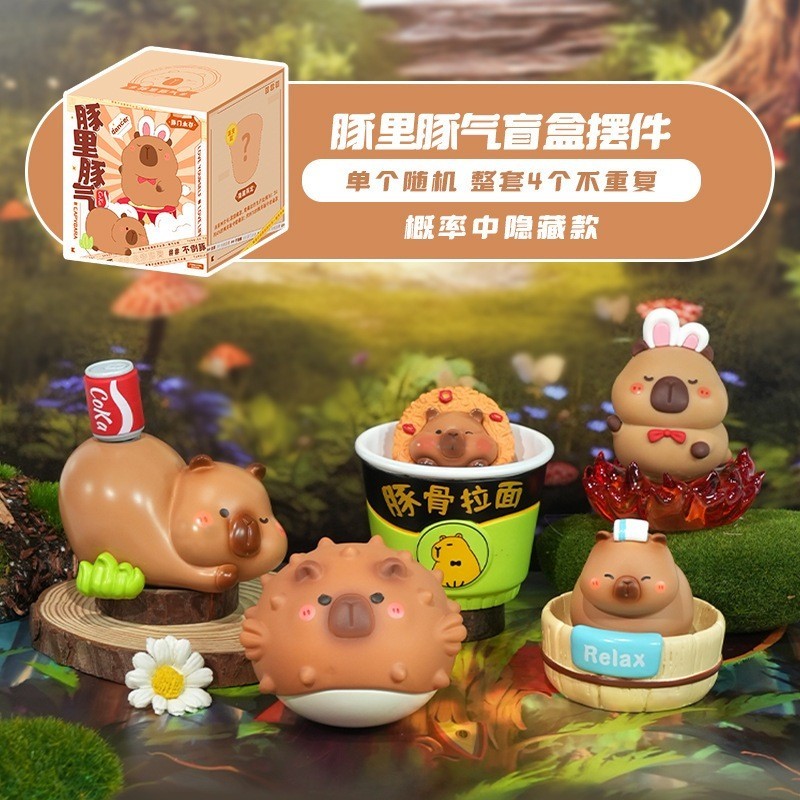 [BLIND BOX] (1 mô hình ngẫu nhiên) Chuột lang Capybara ( có công năng ...