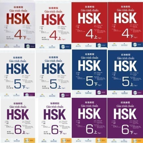 Aha - Sách Giáo trình chuẩn HSK 4 + HSK 5 + HSK 6 (bản đẹp đen trắng ...
