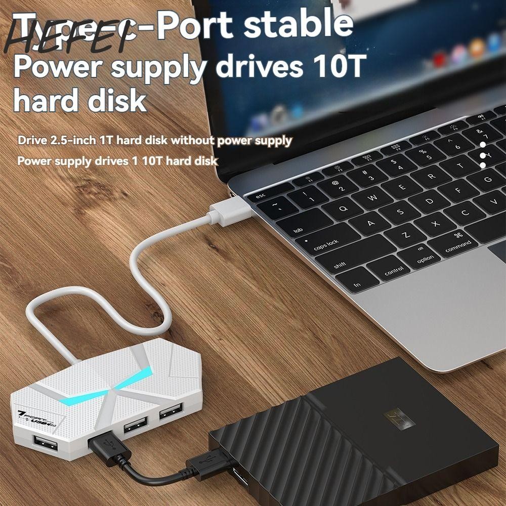 Trạm nối USB HEFEI, Bộ chuyển đổi bộ chia USB loại C 4 / 7 cổng, Bộ ...