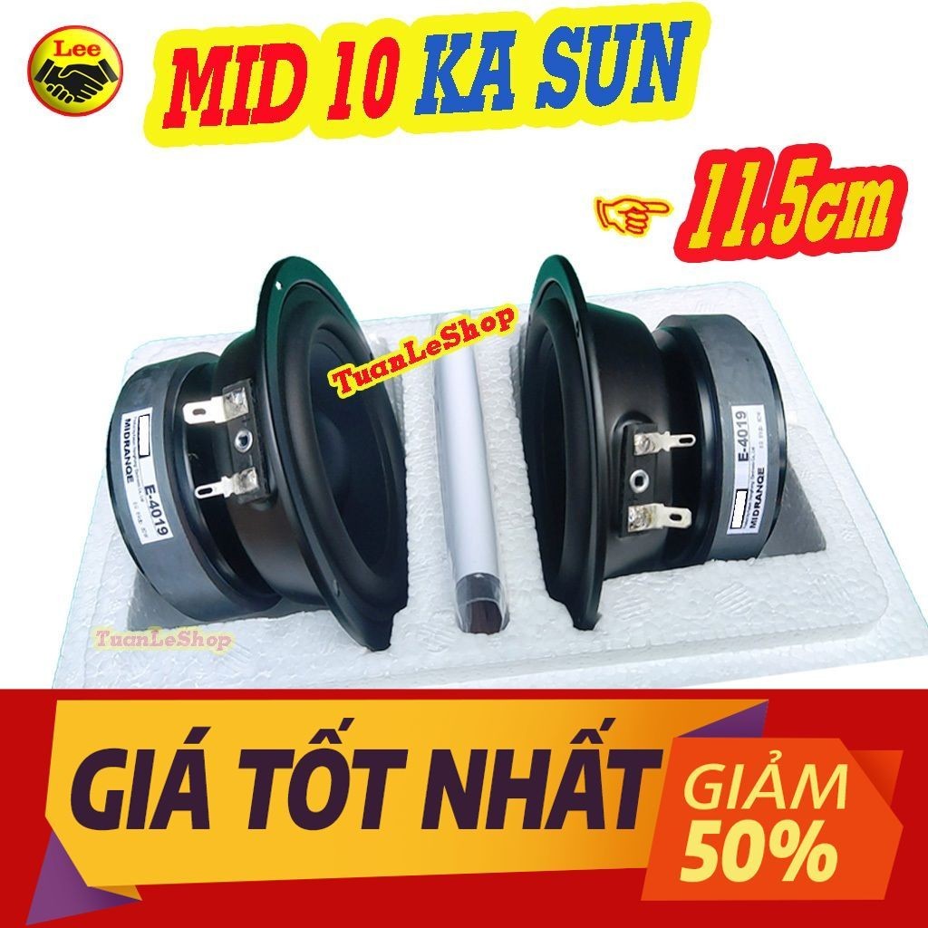 LOA TRỢ LỜI - LOA TRUNG KÍN 11.5cm - LOA TRUNG 10 KASUN NHẬP KHẨU E4019 - GIÁ 1 CỦ LOA MID 10 ...