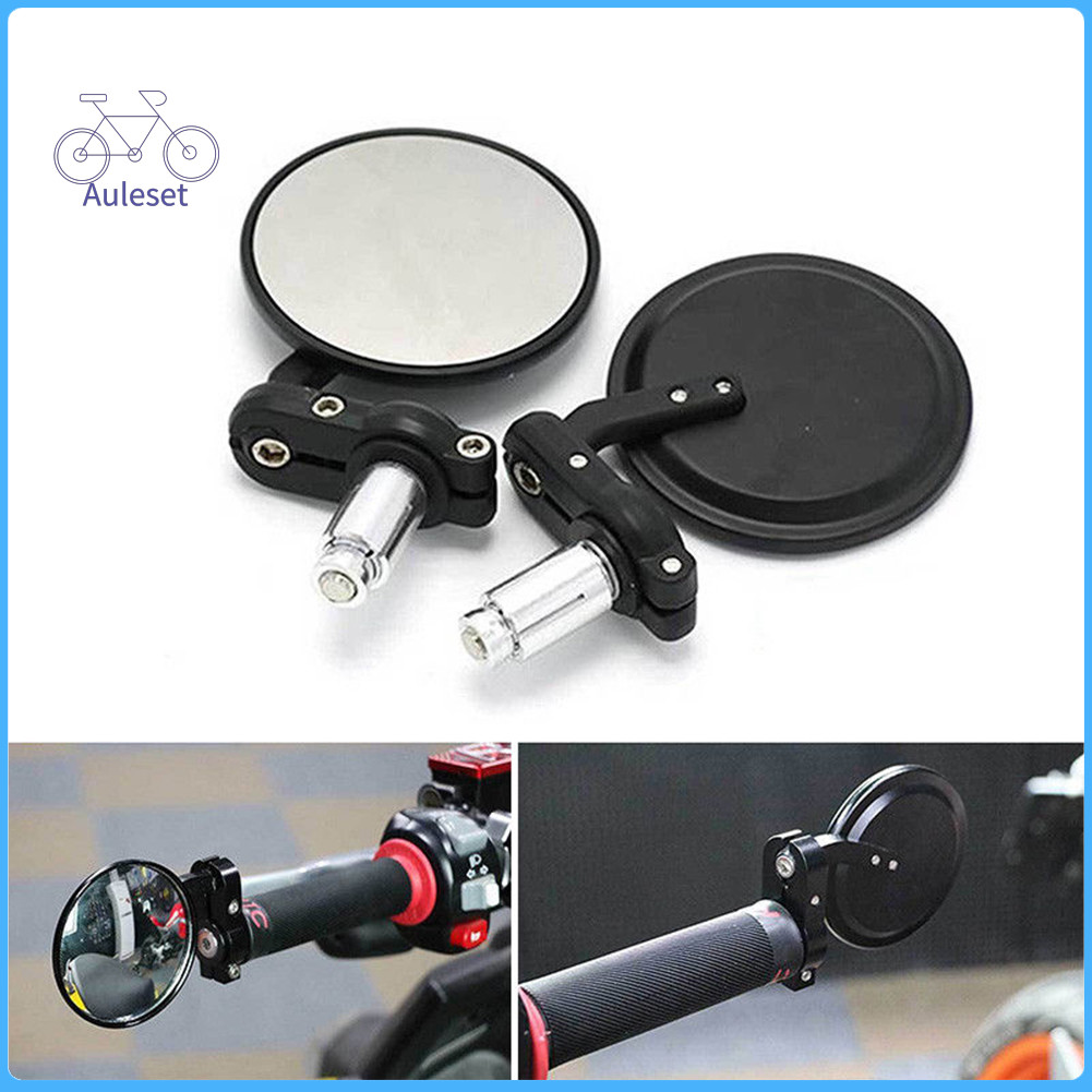 Auleset 1 Cặp 7 / 8inch Đa Năng Tròn Tay Lái Cuối Xe Máy Gương Chiếu ...