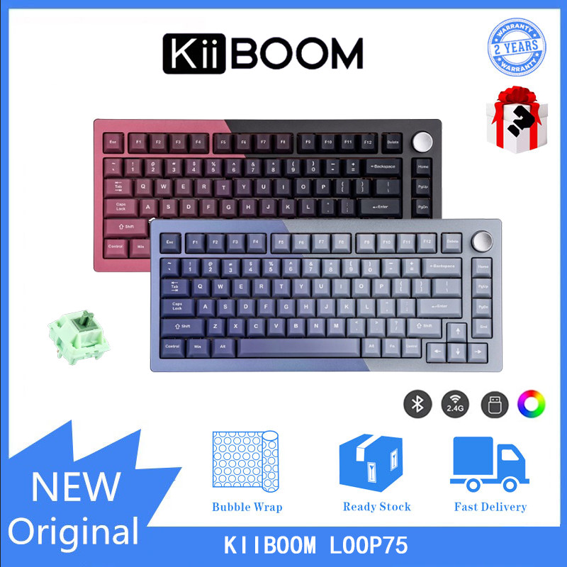 Bàn phím cơ RGB ba chế độ KiiBOOM LOOP75 | Shopee Việt Nam