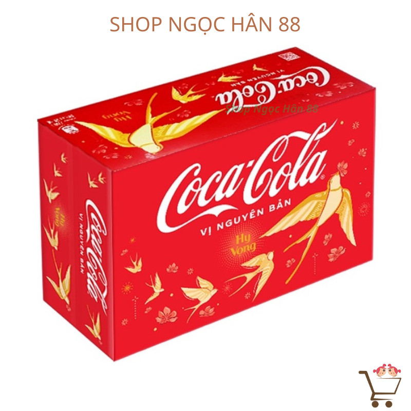 Thùng 24 lon nước ngọt Coca Cola 320ml/235ml | Shopee Việt Nam