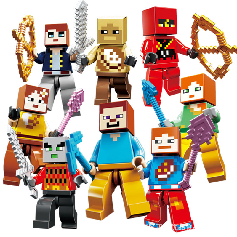 Minecraft Doll I series đồ chơi lắp ráp khối xây dựng đơn đồ trang trí ...