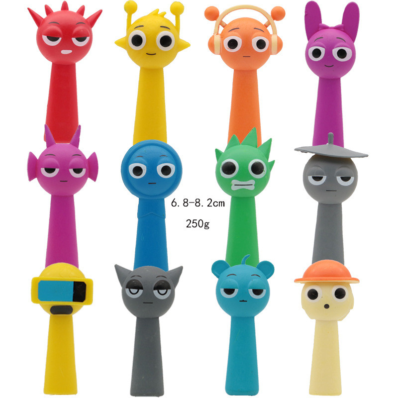 12PC Sprunki Rhythm Box Game Action Toy Game Action Figures Toys ...