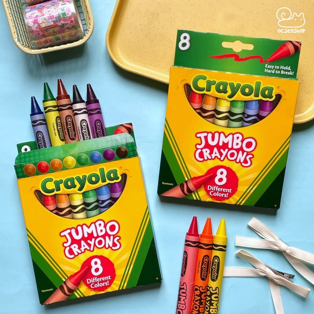 Bộ sáp màu Crayola Crayon dạng thỏi lớn - 8 màu | Shopee Việt Nam