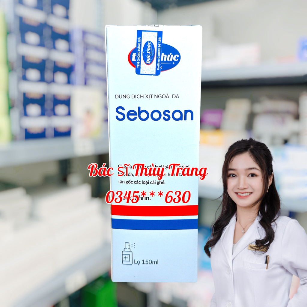 Dung dịch xịt ghẻ loại bỏ ký sinh trùng Sebosan (100-150 ml) | Shopee ...