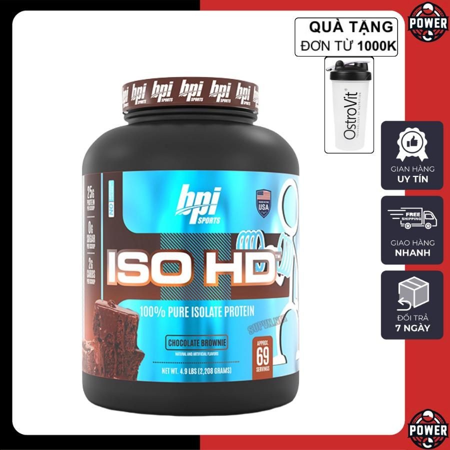 Iso HD BPI Whey Protein Isolate 5Lbs 2,3 Kg 69 lần dùng - Thực phẩm bổ ...