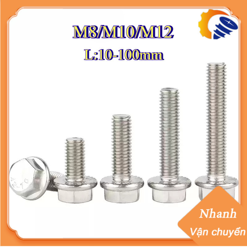 Bulong liền long đền inox 304 - Ốc chống tháo ,Bulong lục giác ngoài M8 / M10 / M12 [ZQ-WDY-1 ...