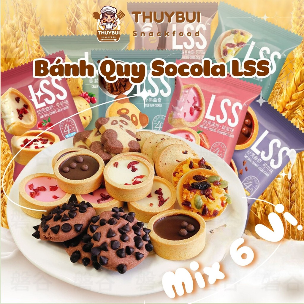 Bánh Quy Bơ Sữa Socola LSS Mix Vị Socola Chip TB, Bánh Quy Socola - Sữa ...
