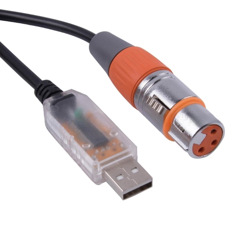 Cáp chuyển đổi R * USB sang DMX512 RS485 với Chip FTDI FT232RL Độ bền ...