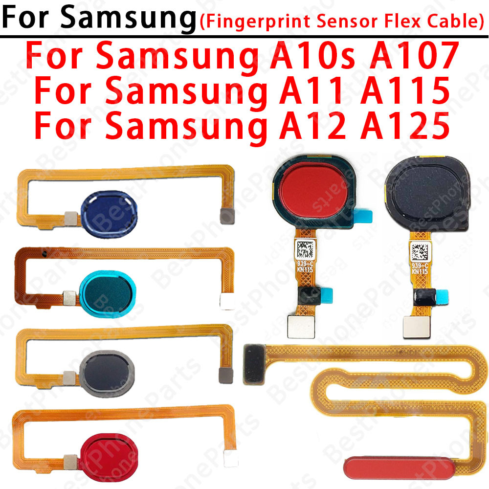 Nút nguồn chính hãng Cảm biến vân tay Cáp mềm cho Samsung Galaxy A10s ...