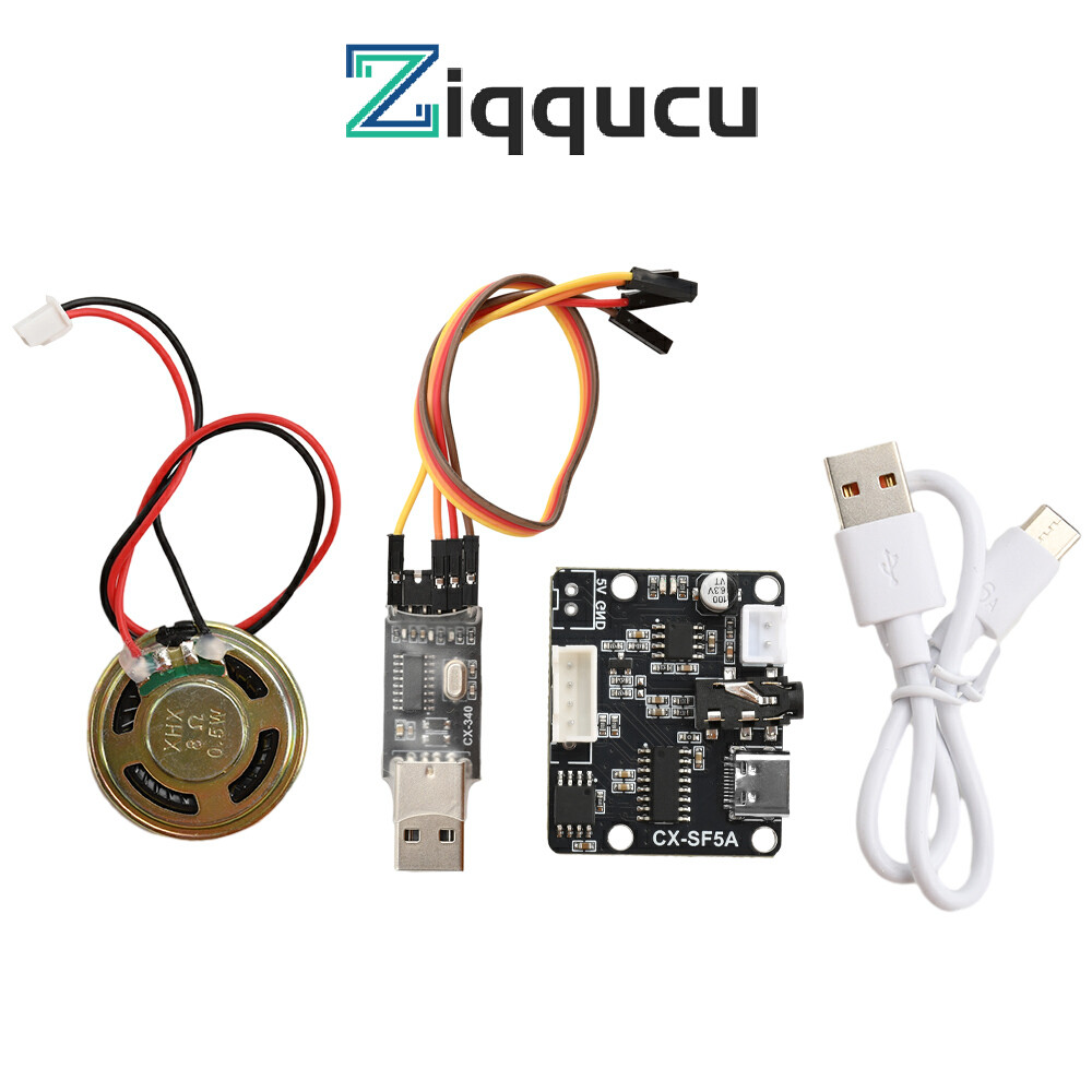 ZIQQUCU SF5A điều khiển cổng nối tiếp MP3 mô-đun chip giọng nói điều ...