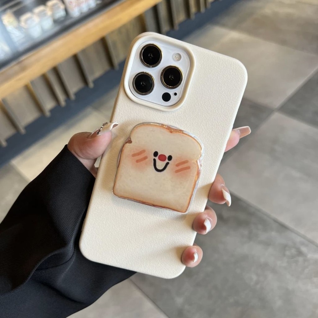 Happy Bread Slice Túi Khí Đứng Ốp Lưng Điện Thoại Thích Hợp Cho ...