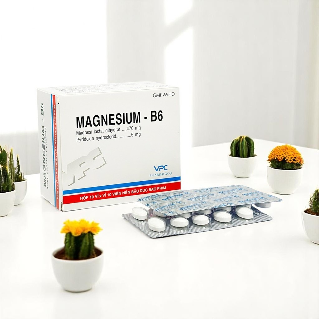 Magnesium B6 470mg/5mg – Viên Uống Giảm Mệt Mỏi, Chuột Rút, Bổ Sung ...
