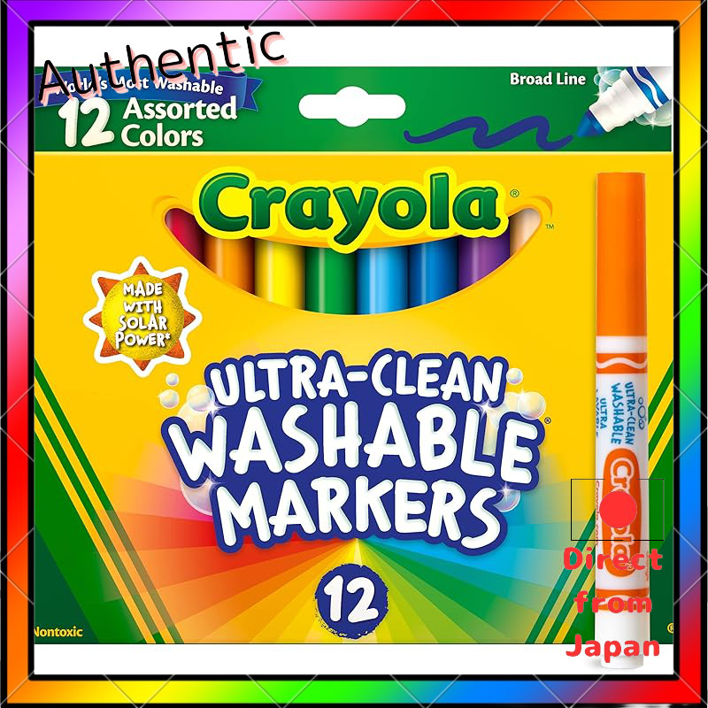 Washable Crayola Markers Set - Assorted Colors (8, 12, or 40 Count ...