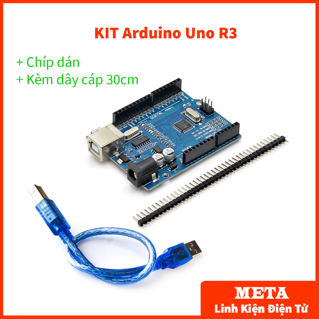 KIT Arduino Uno R3 Atmega 328P Chíp Dán Có Kèm Dây Cáp | Shopee Việt Nam