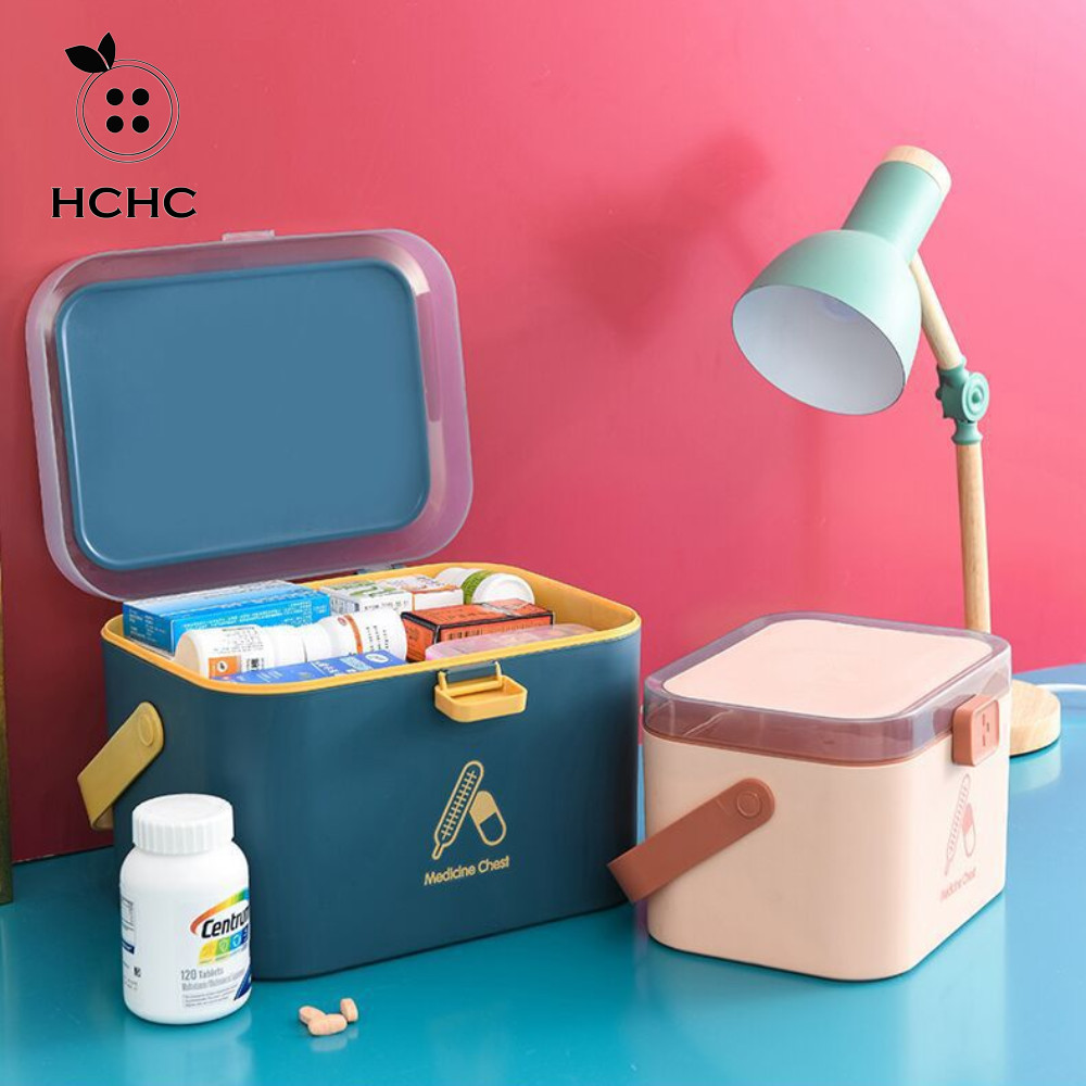 Hộp đựng thuốc gia đình HCHC Nhựa di động gia đình | Shopee Việt Nam