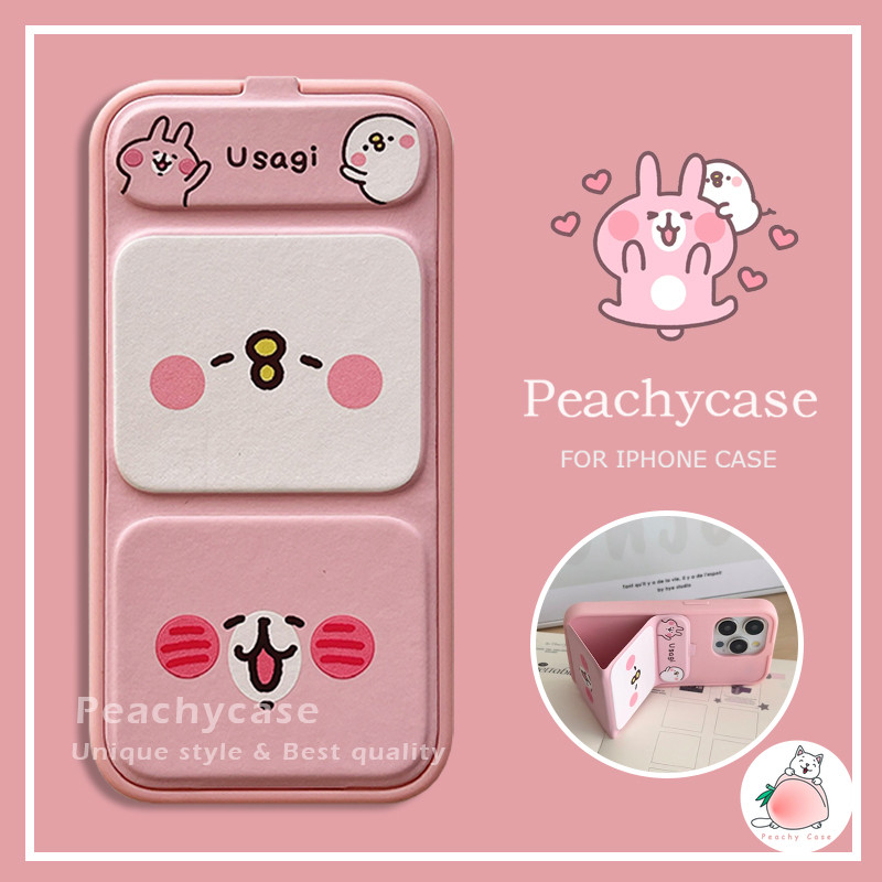 Kawaii Kanahei Rabbit Có Thể Gập Lại Chân Đế Da Điện Thoại Di Động Ốp ...
