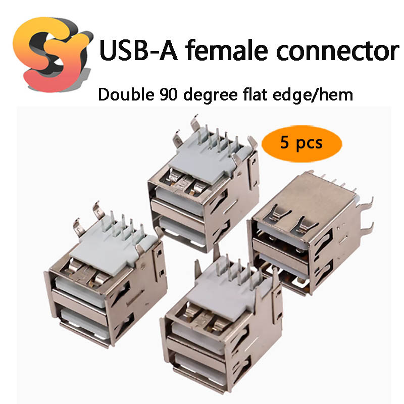 [Hàng có sẵn] 1 chiếc USB-A Female A Type AF Ổ cắm USB hai lớp USB2.0 Ổ ...