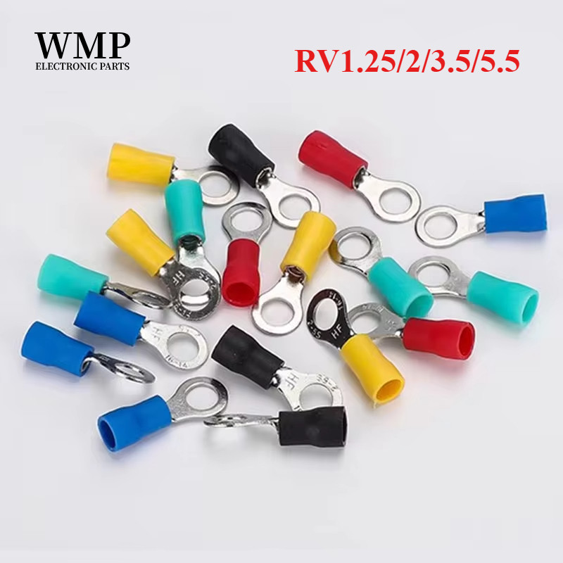 50 / 20 Chiếc RV Series Vòng Cách Nhiệt Uốn Thiết Bị Đầu Cuối RV1.25 RV2 RV3.5 RV5.5 Đầu Nối Dây ...