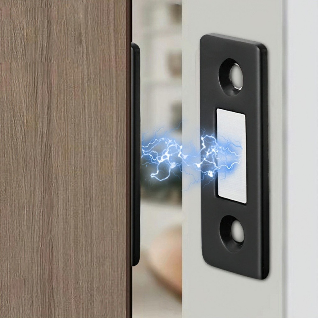 Nam Châm Gắn Cửa Lực Hút Cực Mạnh, Thép Siêu Bền, Keo 3M - Dán Chốt Tủ ...