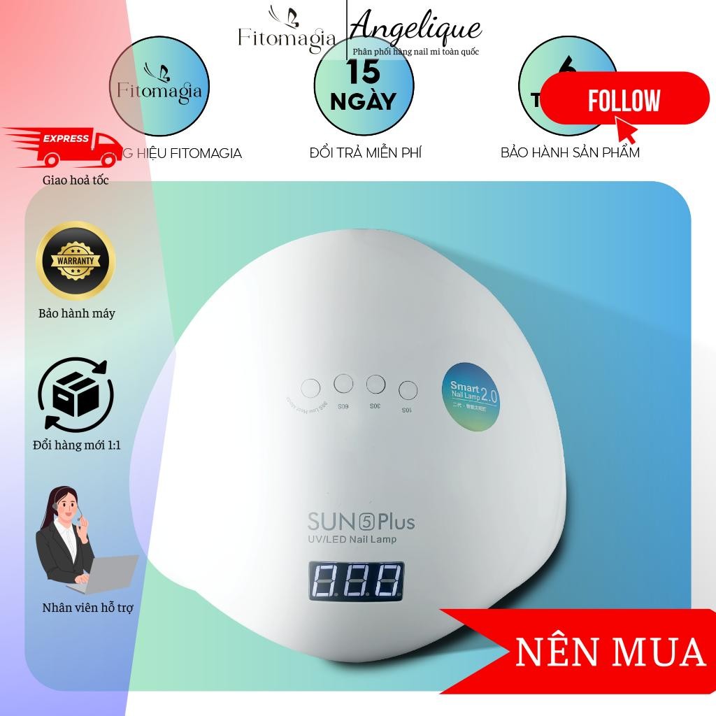 Máy Hơ Gel SUN 5 Plus 48W 36 Bóng Đèn - Hàng Chính Hãng Công Ty Sun UV/LED - Bảo Hành 3 Tháng ...