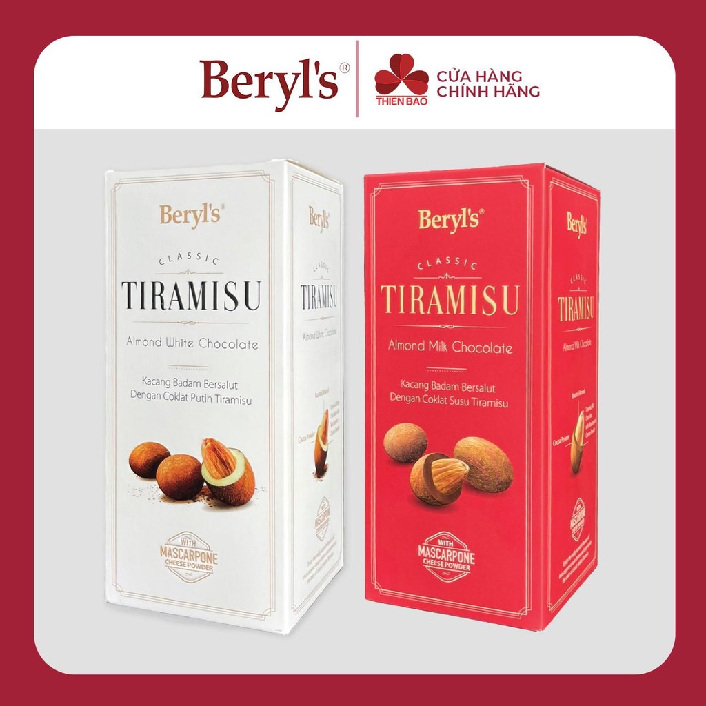 Socola Tiramisu hạnh nhân Beryl's 180g | Shopee Việt Nam