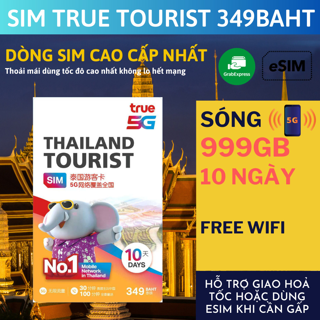 SIM DU LỊCH THÁI LAN TRUEMOVE KHÔNG GIỚI HẠN DATA 10 NGÀY SÓNG MẠNH ...