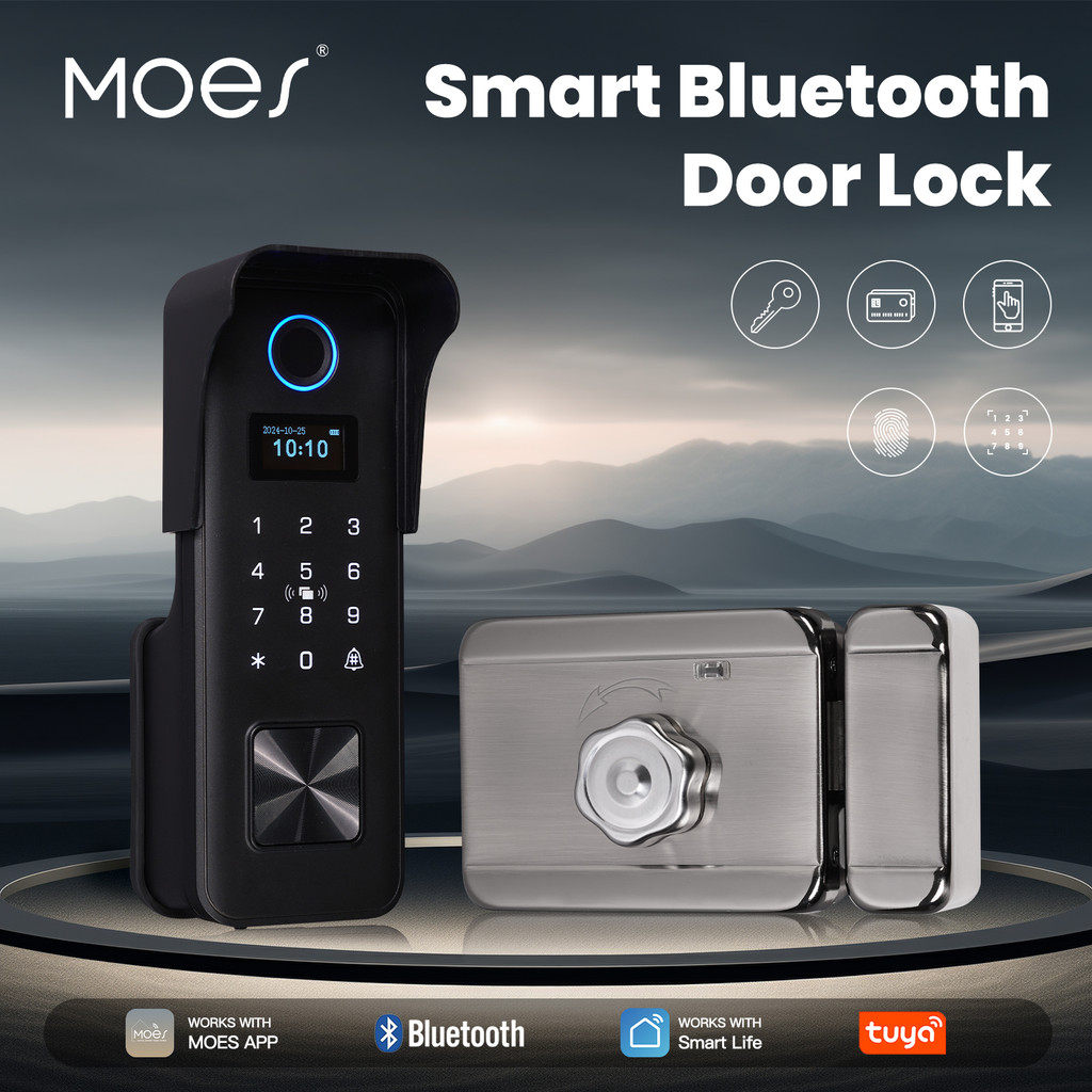 Moes Tuya Bluetooth Khóa cửa vân tay thông minh Mật khẩu IPX4 Ứng dụng ...