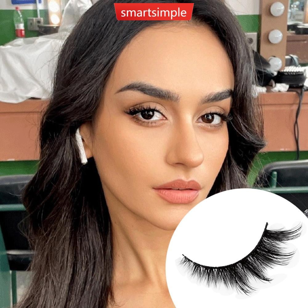 Smartsimple 5 Đôi Lông mi mắt mèo phóng đại tự nhiên Đuôi mắt cáo Lông mi dài 3D Nối mi giả H7O2 ...