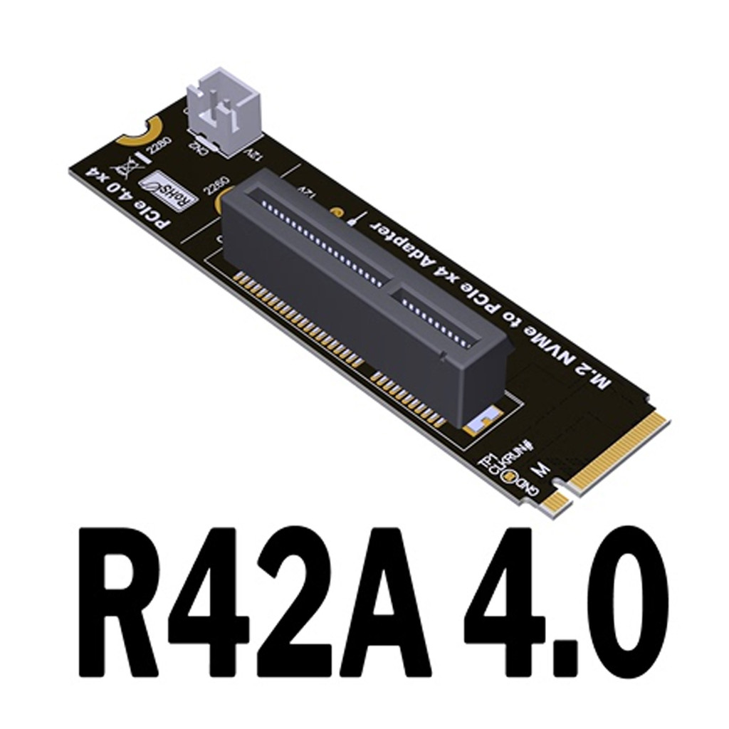 PCIe 4.0 X4 M.2 Key-M sang PCI-E X4 X16 Riser Adapter Card PCB Board ...