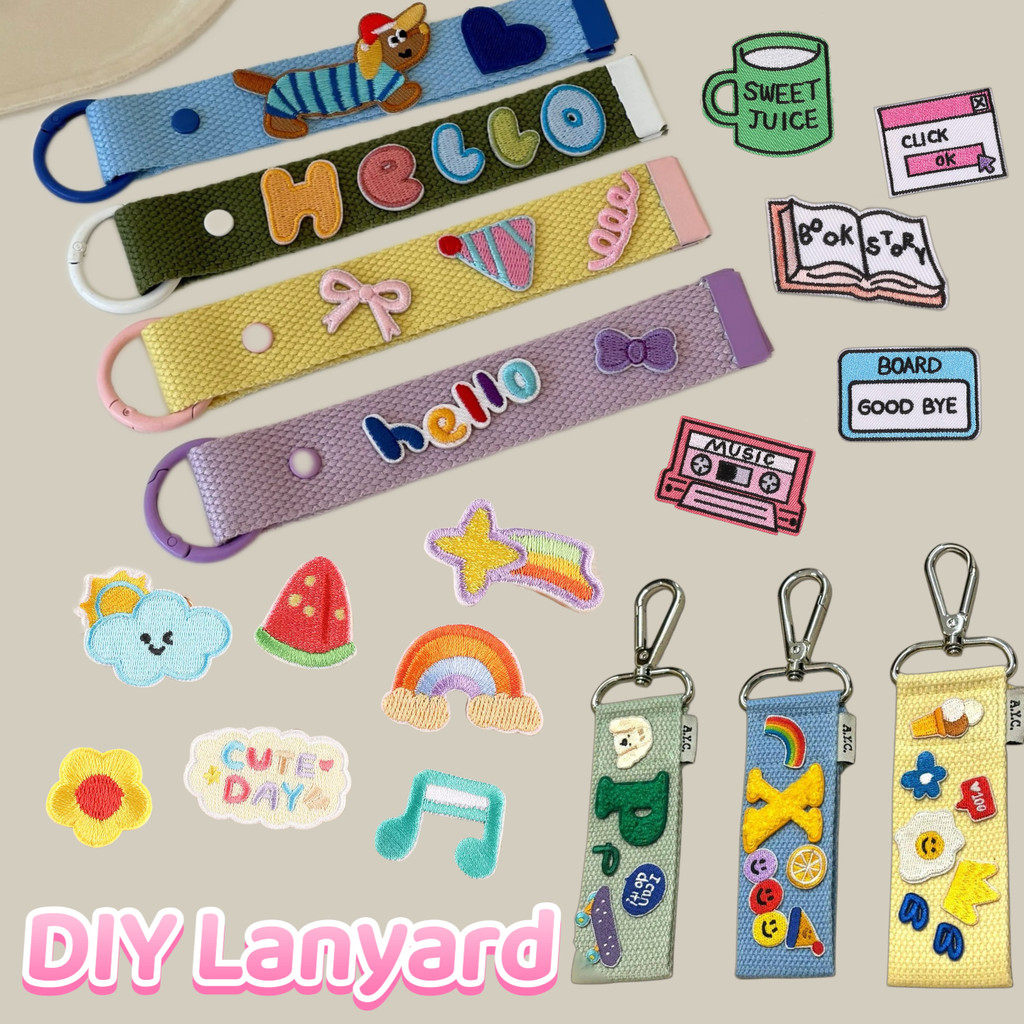 Dây Đeo Vải Móc Khóa Móc Khóa Dây Đeo Hành Lý Thẻ Dành Cho Nữ DIY Ba Lô Mặt Dây Chuyền Móc Chìa ...