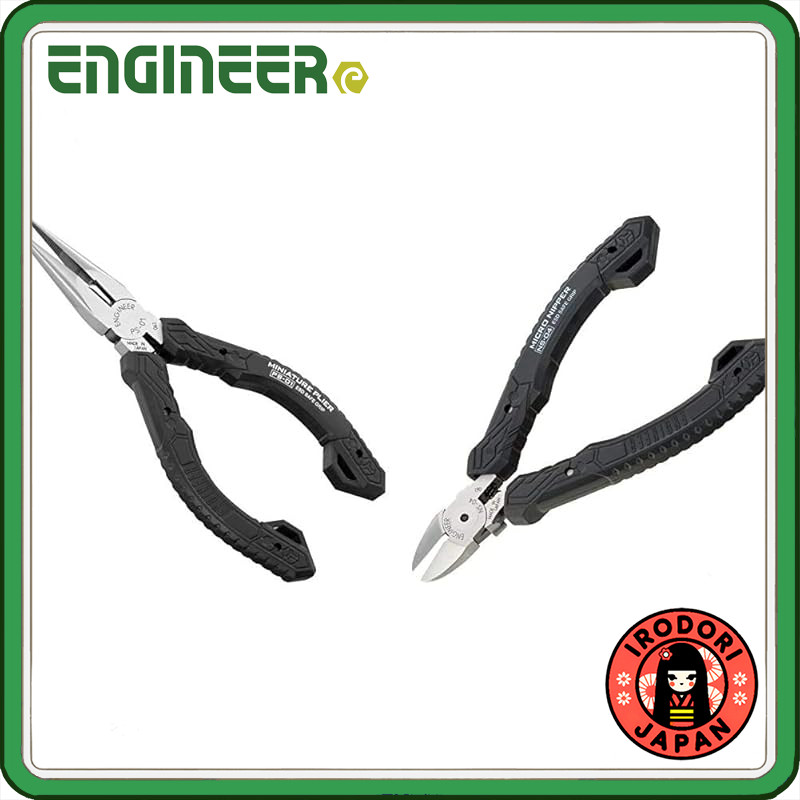 ENGINEER Miniature ESD Long Nose Pliers and Micro Nipper Set for ...