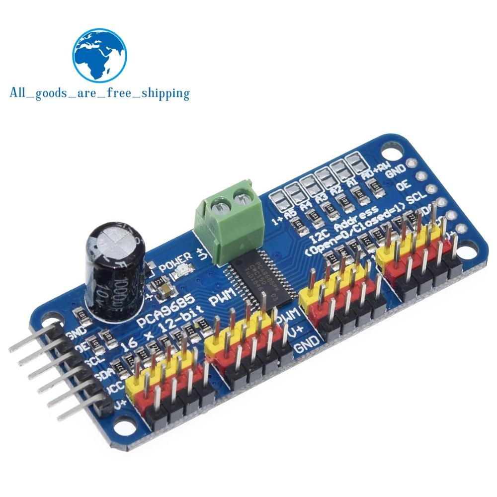 PCA9685PW 16 Kênh 12-Bit Bộ Điều Khiển Tấm Chắn Servo I2C Giao Diện PCA9685 Mô Đun Cho Raspberry ...