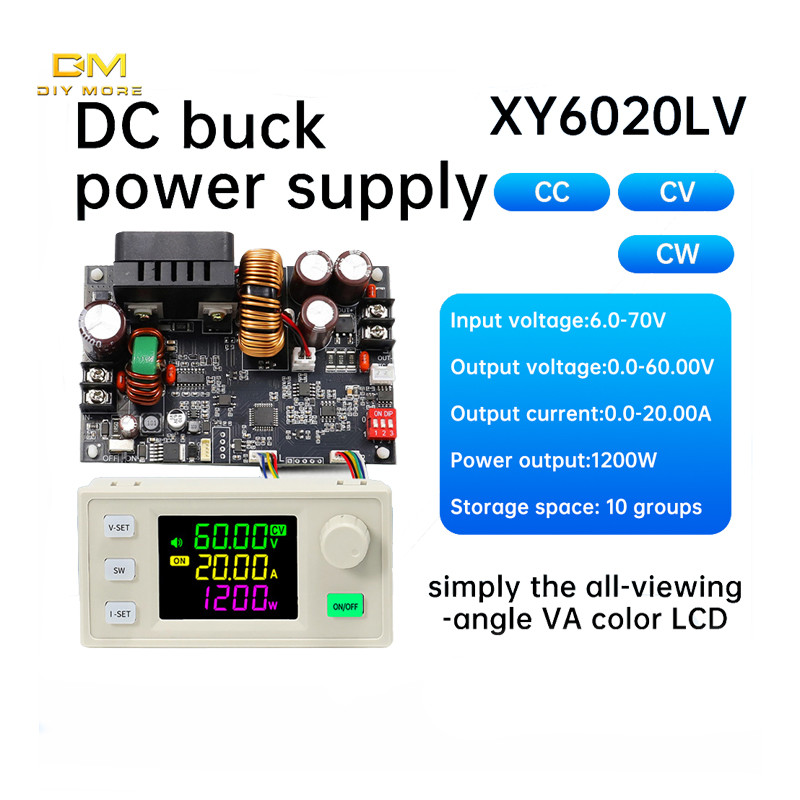 Diymore XY6020LV CNC Bộ điều chỉnh điện áp DC có thể điều chỉnh Bộ ...
