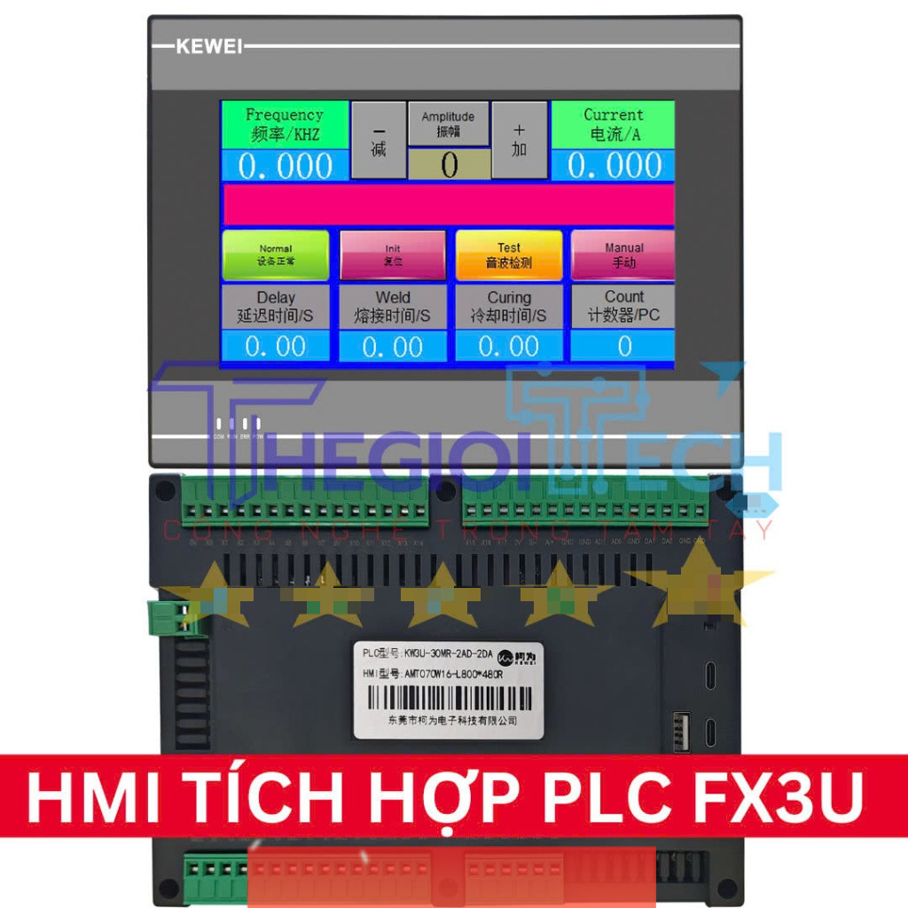 Màn hình HMI tích hợp PLC Mitsu FX3U 48MR 48MT 30MT 30MR 20MT 20MR 15MR ...