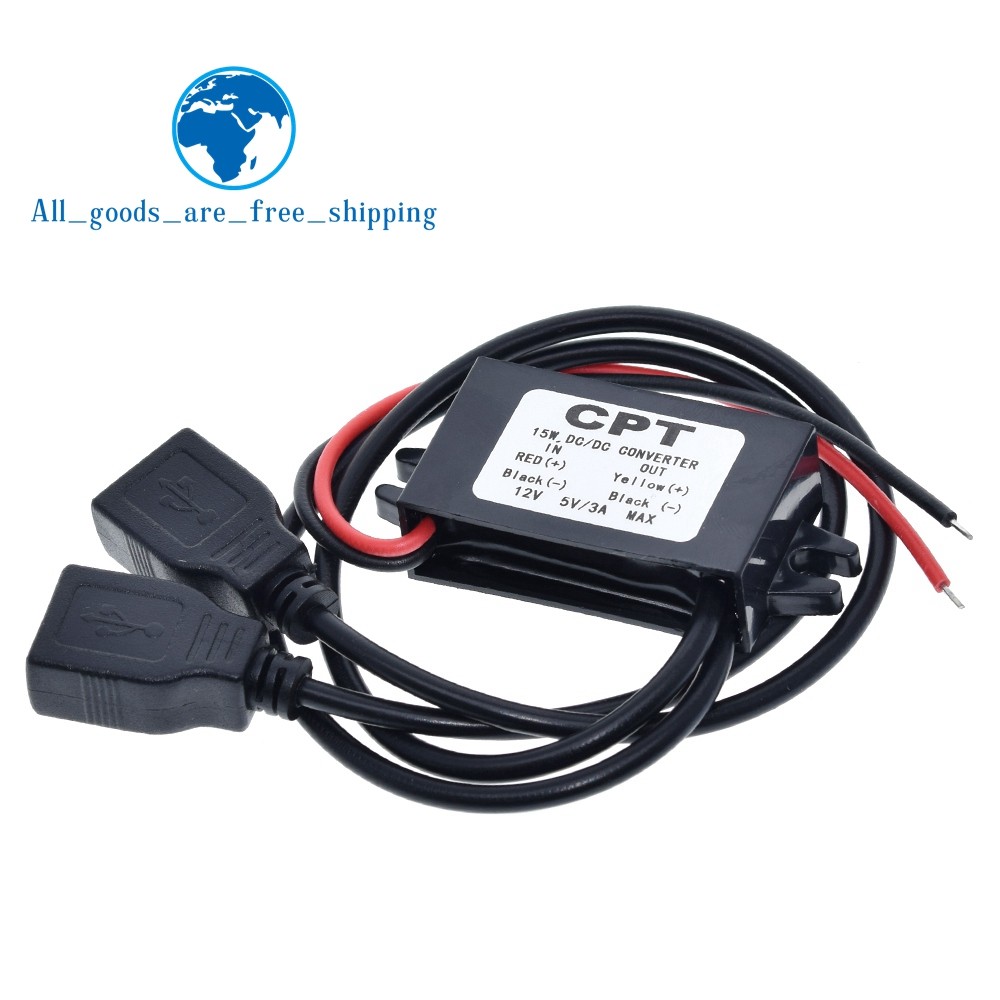 Micro USB 12V sang 5V 3A 15W DC-DC Mô-đun chuyển đổi điện ô tô Bước ...