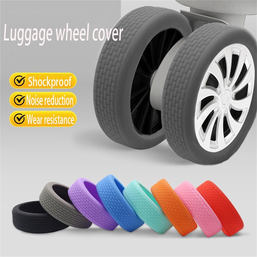 8 Chiếc Hành Lý Bánh Xe Bảo Vệ Bánh Xe Silicon Giày Bánh Xe Du Lịch ...