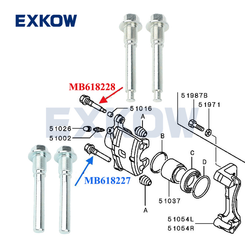 [Dika] 2 Bu lông chốt phanh trước cho Mitsubishi L200 Triton Pajero MK2 ...