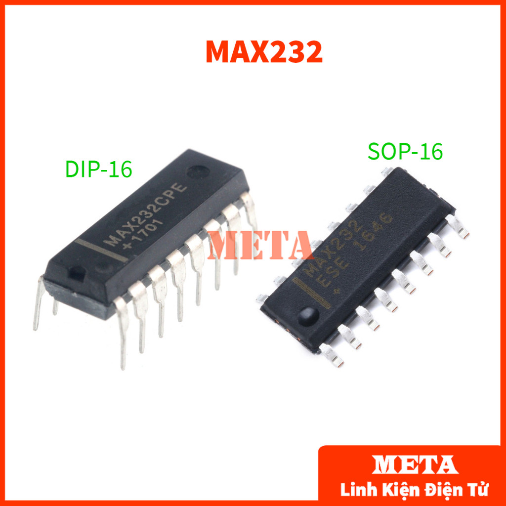 IC MAX232 DIP-16 Chân Cắm / SOP-16 Chân Dán - Chuyển Đổi Giao Tiếp RS232 | Shopee Việt Nam