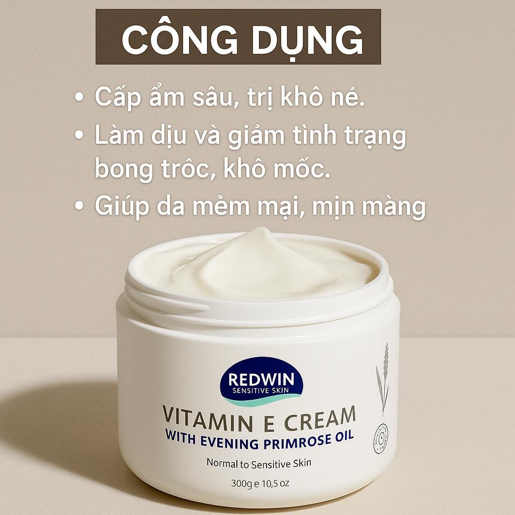 Mẫu mới Kem dưỡng da mềm mịn Redwin Vitamin E của Úc 330g | Shopee Việt Nam