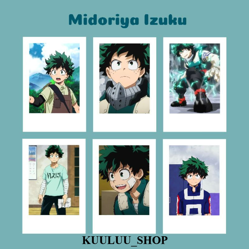 [KUULUU CARD] SET 6 Card Polaroid Anime My hero academia - Cán Màng ...