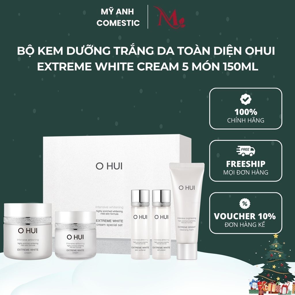 Bộ kem dưỡng trắng da toàn diện cao cấp 5 món Ohui Extreme White Cream ...