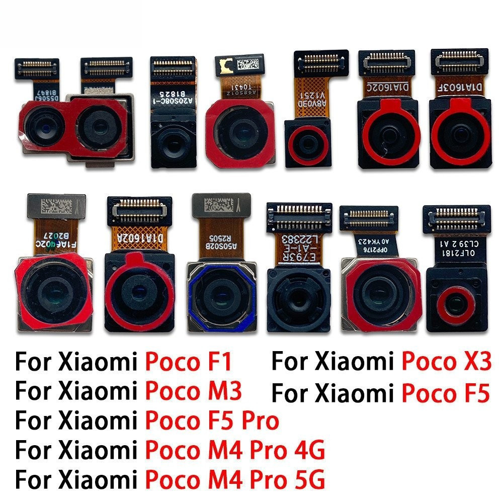 Dành Cho Poco X3 F1 M3 M4 Pro 5G F5 Phía Sau Chính Rộng Macro Độ Sâu Siêu Rộng Camera Trước Mô ...