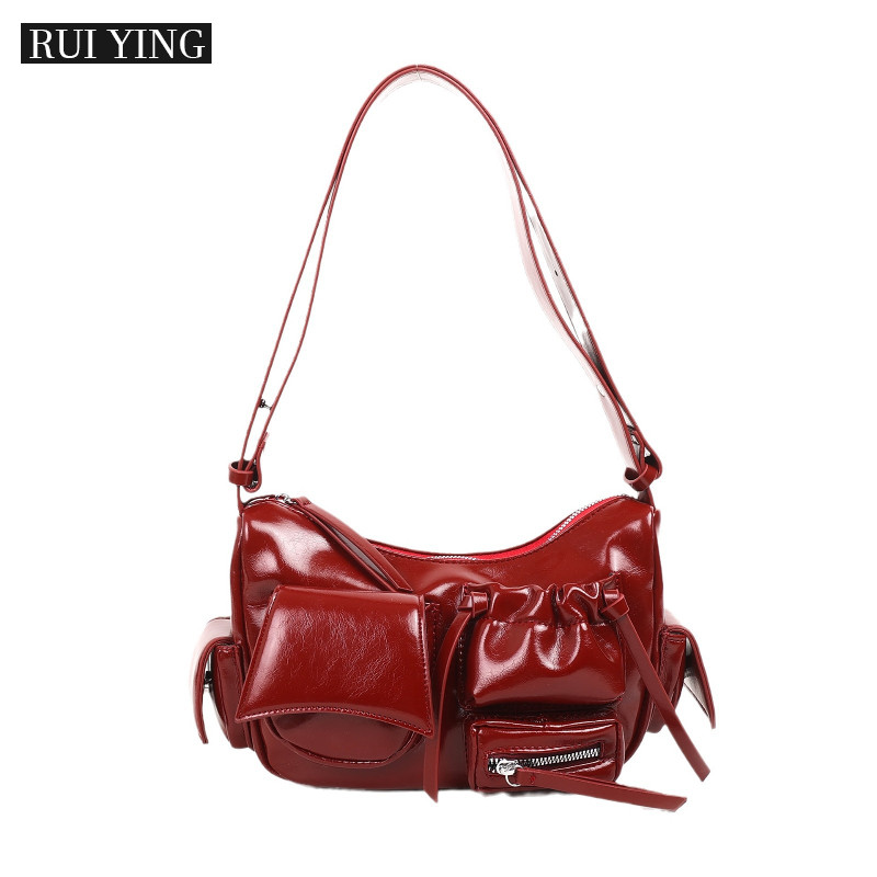 Rui YING Túi xe máy đeo chéo vai đơn cổ điển PU cá nhân | Shopee Việt Nam