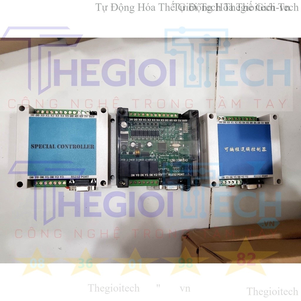 Board Mạch lập trình PLC Mitsubishi FX3U FX1N FX2N-10MR FX2N 6MR 2AD ...