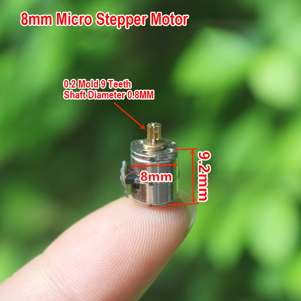 5 Chiếc Chính Xác 8MM Micro Mini Stepper Motor 2 Pha 4 Dây W / Bánh ...