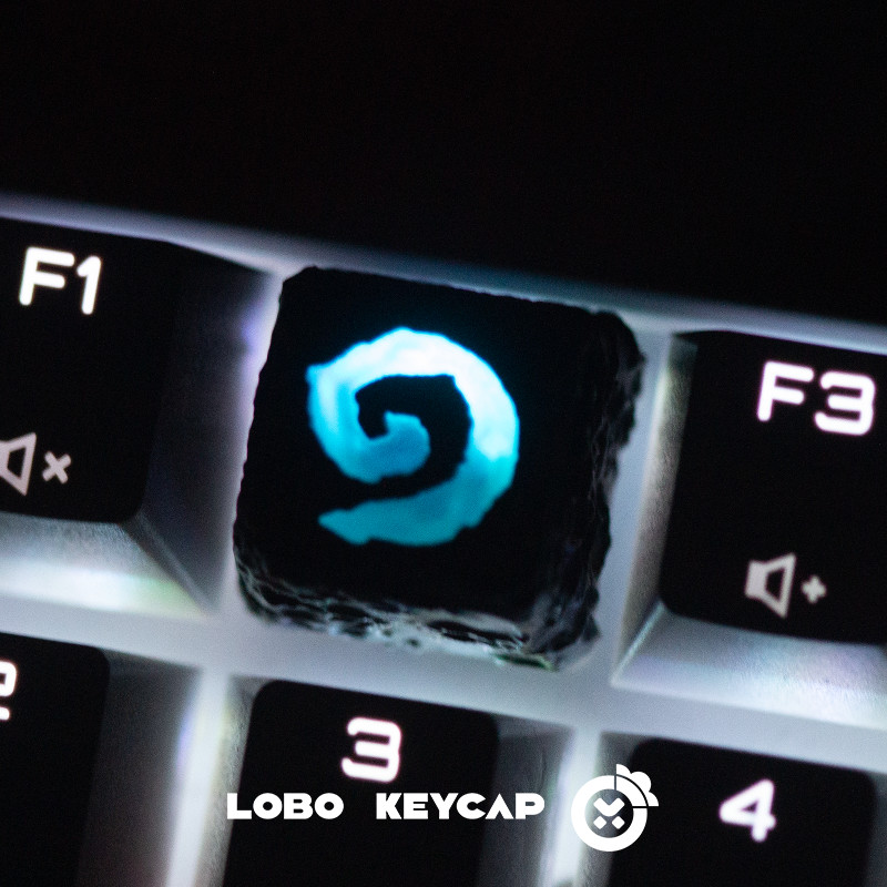Spot Goods#Hearthstone Key Cap Transparent Original Resin Keycap Key ...