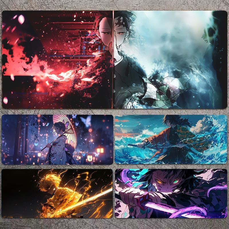 Demon Slayer Hai Chiều Anime Chuột Pad Quá Khổ Bàn Phím Máy Tính Pad ...